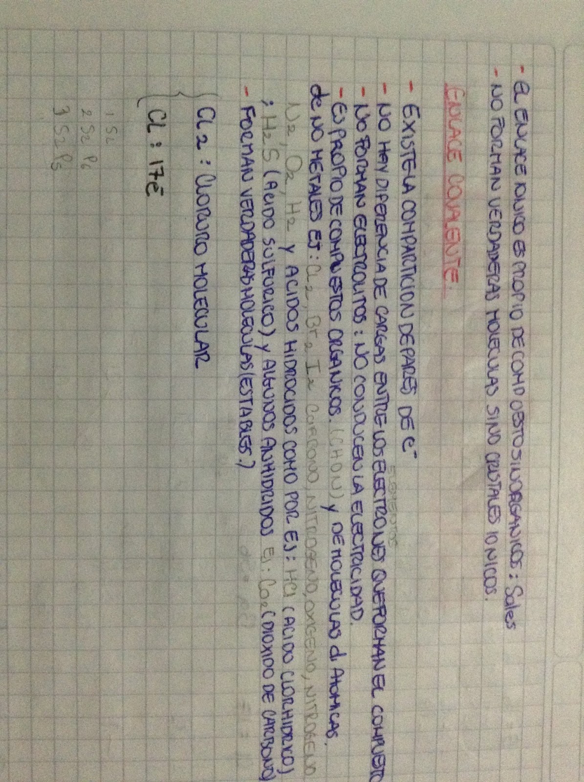 Primero de Bachillerato A : Quimica